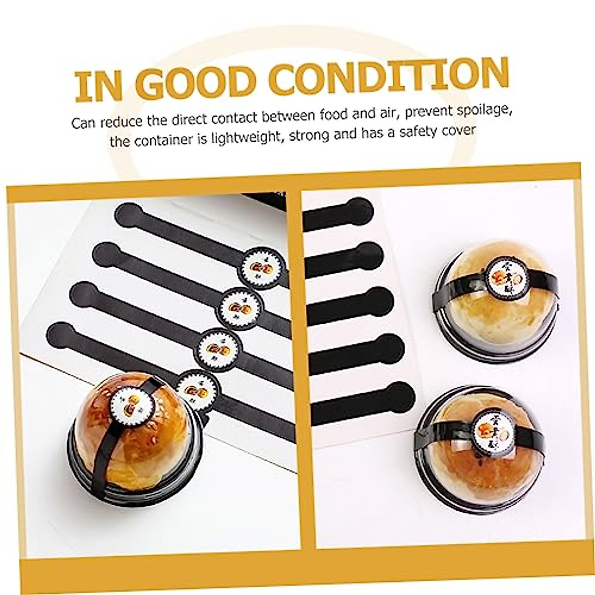 Abaodam 250 Sets Egg Yolk Crisp Packaging Box Egg-yolk Puff Container Mini Cupcake Container Cheesecake Pan Mini Plastic Containers Multi-function Bakery Case Dessert Box Paper Mousse
