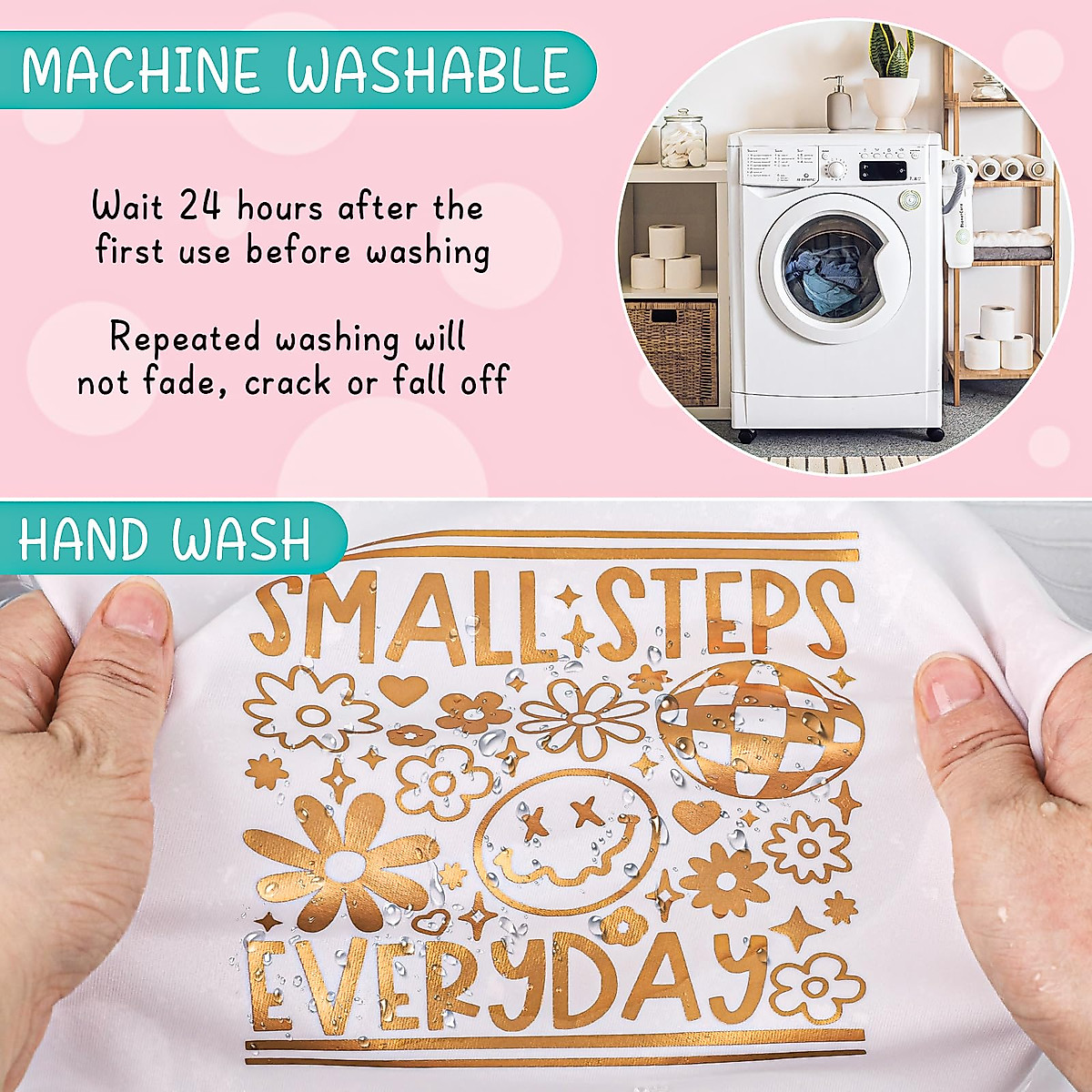 VINYL FROG Matte Metallic Heat Transfer Vinyl Roll 12" x6ft Metallic Satin HTV Vinyl - Copper Pearlescent Iron on Vinyl for T-Shirts, Heat Press Vinyl for DIY Craft Designs