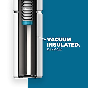 Aquamira Shift Filtered Water Bottle with Everyday Filter - Insulated and BPA-Free for Hiking, Camping, Backpacking, Travel and Emergency Survival Preparedness (Blue, 24oz)