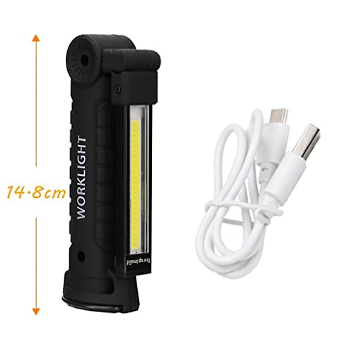 LED Flashlight Portable USB Working Light Torch Lanterna Hanging Lamp