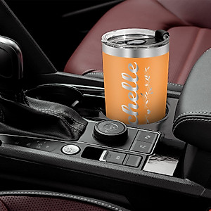 Personalized Tumbler with Names 16 Designs 10 Colors - Vacuum Insulated Travel Tumbler with Lid & Straw 20 Oz Custom Christmas Birthday Gift for Dad Mom Sister Friend Bridesmaid Groomsmen