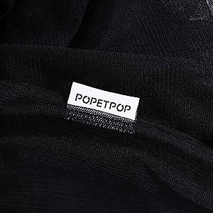 POPETPOP Mesh Birds Cage Seed Catcher + Universal Washable Bird Cage Cover (Black)