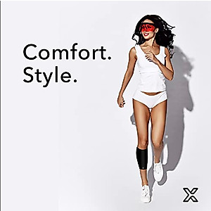 Body Helix Full Calf Support Brace for Calf Strain, Shin Splints, Tendonitis | Calf Injury Sleeve for Men and Women | HSA FSA Approved Calf Compression Shin Splint Sleeve (Black, Medium)