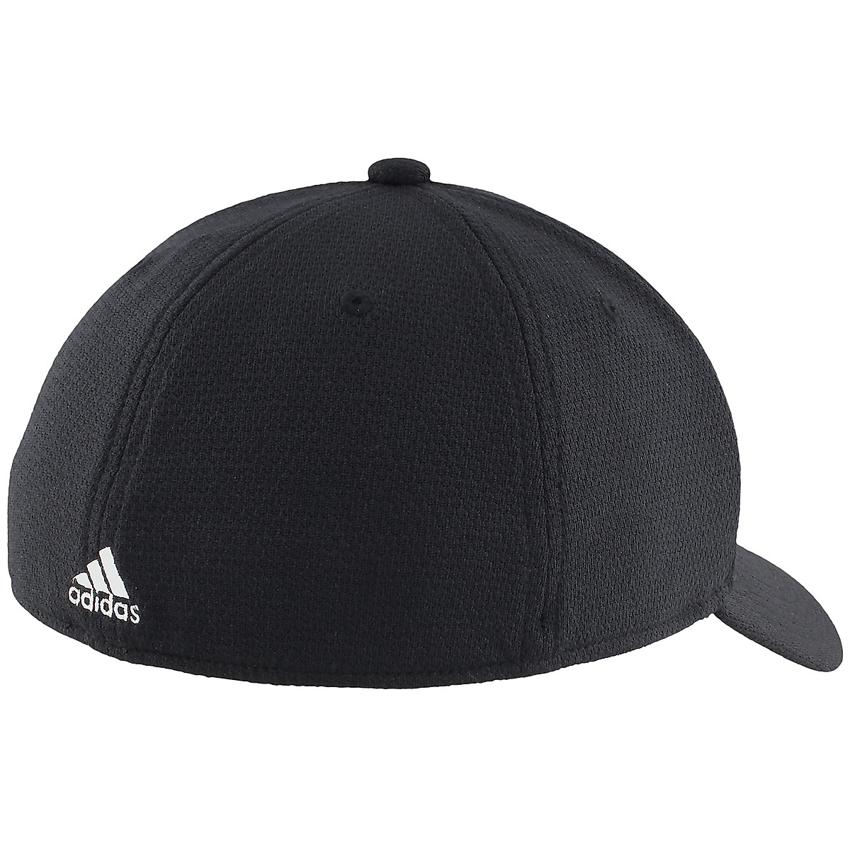 adidas Men's Release 2 Structured Stretch Fit Cap, Black/White, Large-X-Large