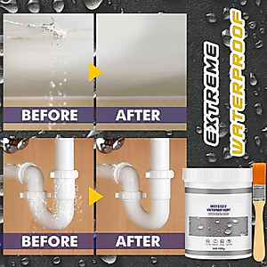 ROPTINK Whimsyard Waterproofing, Whimsyard Transparent Waterproof Coating Agent, Whimsyard Waterproof Sealer, Anti-Leakage Agent Used for Cracks and Leak (300g)