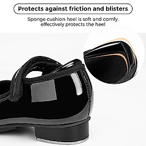 Stelle Tap Shoes for Girls Boys PU Leather Non-Slip Dance Shoes for Toddler/Little Kid/Big Kid (Black,11ML)