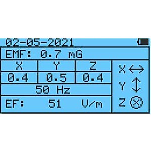 GQ EMF Meter EMF-390 Electromagnetic Radiation Detector 3-in-1 RF Meter 5G Cell Tower WiFi 10G & Data Log 2.5G Spectrum Analyzer Radio Frequency Detector Ghost Hunting Equipment