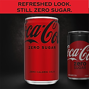 Coca-Cola Coke Zero Sugar Diet Soda Soft Drink, 7.5 fl oz, 10 Pack