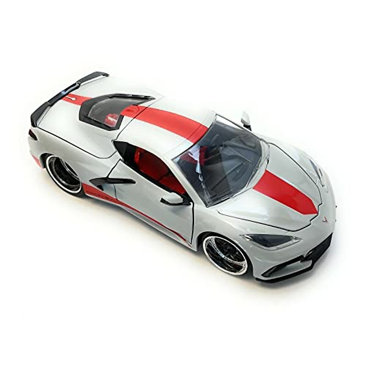 Jada 1:24 Bigtime Muscle 2020 Gray Chevrolet Corvette Stingray C8 Model 33045