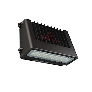 RuggedGrade 40 Watt LED Wall Pack Light - Tucana II Series Full Cut Off - 5,200 Lumens- 5000K - with Photocell Dusk to Dawn Sensor - Dark Sky Compliant