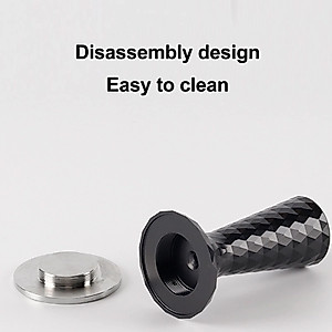 Tamper,Coffee Tamper - Food Grade Safe Coffee Hand Tamper with Flat Stainless Steel Base - Coffee Press Tool 53mm / 2.1in (53mm)