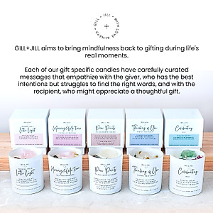 Mommy and Me Time Aromatherapy Candle, Gifts for New Moms, ​Paraffin-Free 100% Natural Soy Wax Blend with Jasmine, Rose Quartz Crystal and Lavender