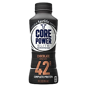 Core Power Elite High Protein Shake (42g), 3 Flavor Variety, Ready To Drink for Workout Recovery, 14 Fl Oz Bottles (Pack of 12)