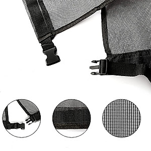 Nicunom Air Conditioner Cover, All Seasons Full Mesh AC Cover for Outside Unit Adjustable Outdoor AC Defender Cover Protect from Clogging of Debris, 27.5"x27.5"x31.5"