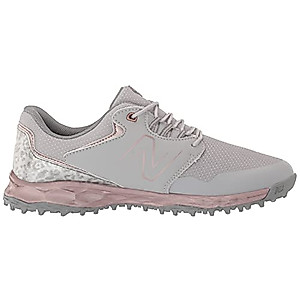 New Balance Women's Fresh Foam Link SL v2 Golf Shoe, Grey/Rose, 6.5