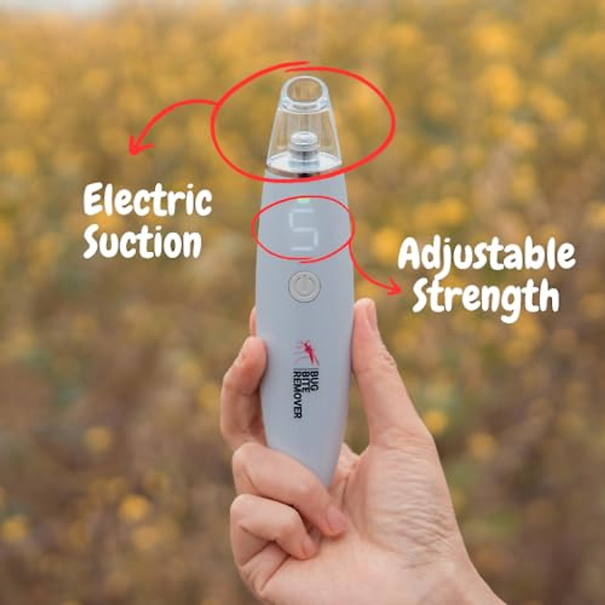 Bug Bite Remover Get Itch Relief from Mosquito Bites with This Suction Tool. This is Similar to The Bug bite Thing seen on Shark Tank, Except Ours is Better with a Battery Powered Suction Pump.
