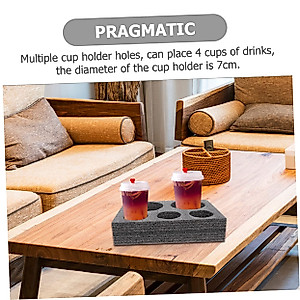 2 Pcs Pearl Cotton Cup Holder Portable Cup Carrier Foam Drink Holder 32 oz Cups Cup Holder Tray for car Thermal Coffee Mug Coffee Cup Carrier Tray Black Mug Bottle Holder re-usable