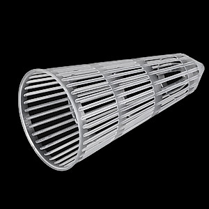 M METERXITY 5 Pack Plant Pot Hole Mesh Pads - Cone Shape Bonsai Flowerpot Drainage Grid Screen Apply to Outdoor/Garden (160x82mm, Clear)