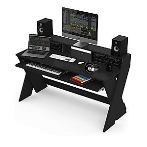 Glorious Sound Desk Pro Black Professional Studio Workstation, Black