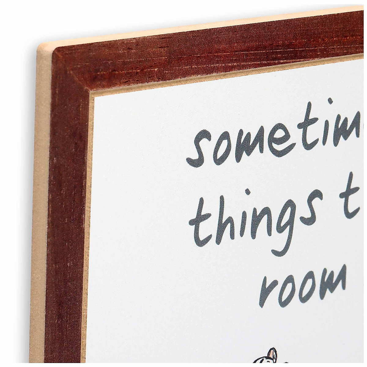 Open Road Brands Disney Winnie the Pooh Room in Your Heart Nostalgic Wood Wall Decor For Nursery, Bedroom or Play Room