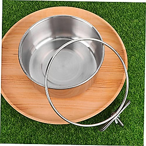 ORFOFE 2pcs Bunny Feeder Pet Bird Supplies Parrot Bowl Bird Food Bowl Squirrel Toys Bird Food Cockatiel Chinchilla Cage Accessories Toys for Guinea Pigs Chinchilla Toys Rat Cage Silver