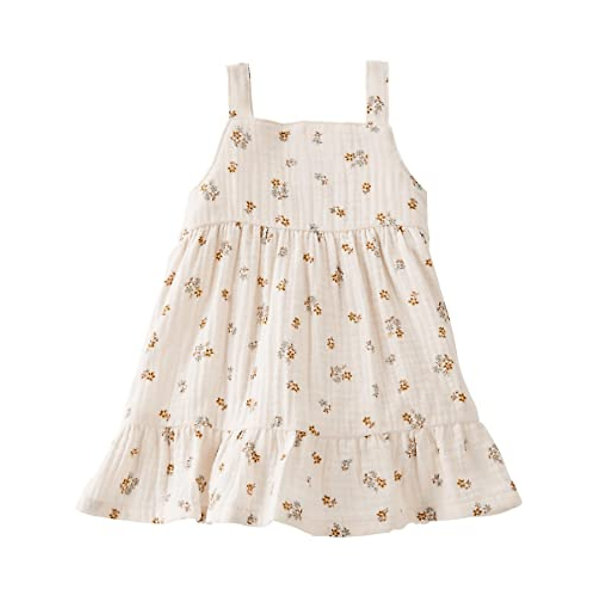 little planet by carter's Baby Girl's Organic Cotton Dress, Spring Bloom, 18 Months
