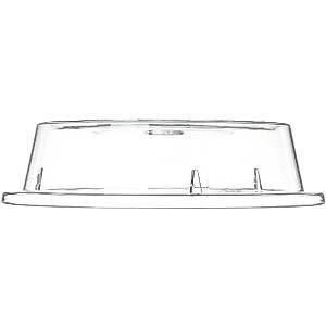 Carlisle FoodService Products 198907 Polycarbonate Plate Cover, 10-19/32" Diameter x 3" Height, Clear (Case of 12)