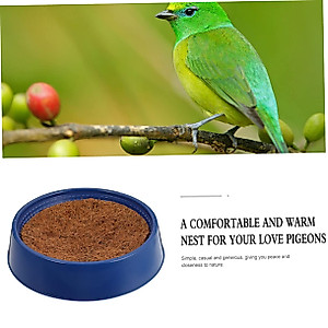 CIYODO 1 Set Carrier Pigeon Pots Quail Small Nesting Pad Pigeon Breeding Cages Pigeon Nesting Grass Mat Birds Nest Convenient Pigeon Nest Bird Nest Bowl Bird Cage Bird Supplies Plastic