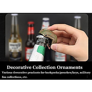 Tactical Fast Helmet Model Mini Portable Bottle Opener, Keychain Jewelry Backpack Ornament Army Fan Gift Army Fan Collection