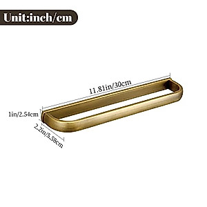 Leyden Brass Towel Bar,Antique Towel Rack Holder Bath 11.81 Inch Rod Hanger Wall Mounted Bathroom Accessories Vintage