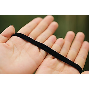 RareLove Classic Black Velvet 10mm Choker Necklace