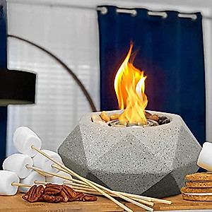 BPS Tabletop Fire Pit Portable Fireplace,Table Top Fire Bowl for Indoor and Outdoor