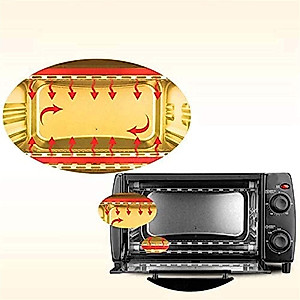 Tabletop Electric Oven 10L Mini Electric Oven Multifunctional Baking Oven Pizza Cake Roast Steak Chicken Cake Bread Tart Maker for Household