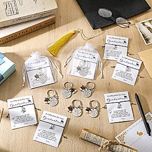 Ecation 25 Sets 2024 Graduation Keychain Wish Bracelet with Graduation Card and Organza Bags Graduation Gifts for Students 2024 Graduation Gift for Class of 2024 College High School Boys Girls