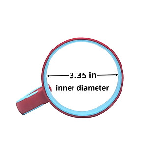 20 oz Tumbler Handle, Anti Slip Travel Mug Grip Cup Holder for Vacuum Insulated Tumblers, Suitable for Yeti Rambler, Trail, Sic, Ozark and More 20 Ounce Tumbler Mugs Accessories (Red)