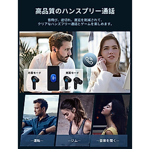 Wireless Earbuds with Bluetooth 5.1 Bluetooth Headphones with Bulit-in Microphone Noise Cancelling Bluetooth Earbuds Stereo Sound 16 Hrs Playtime Earphone with IPX7 Waterproof for iPhone and Android