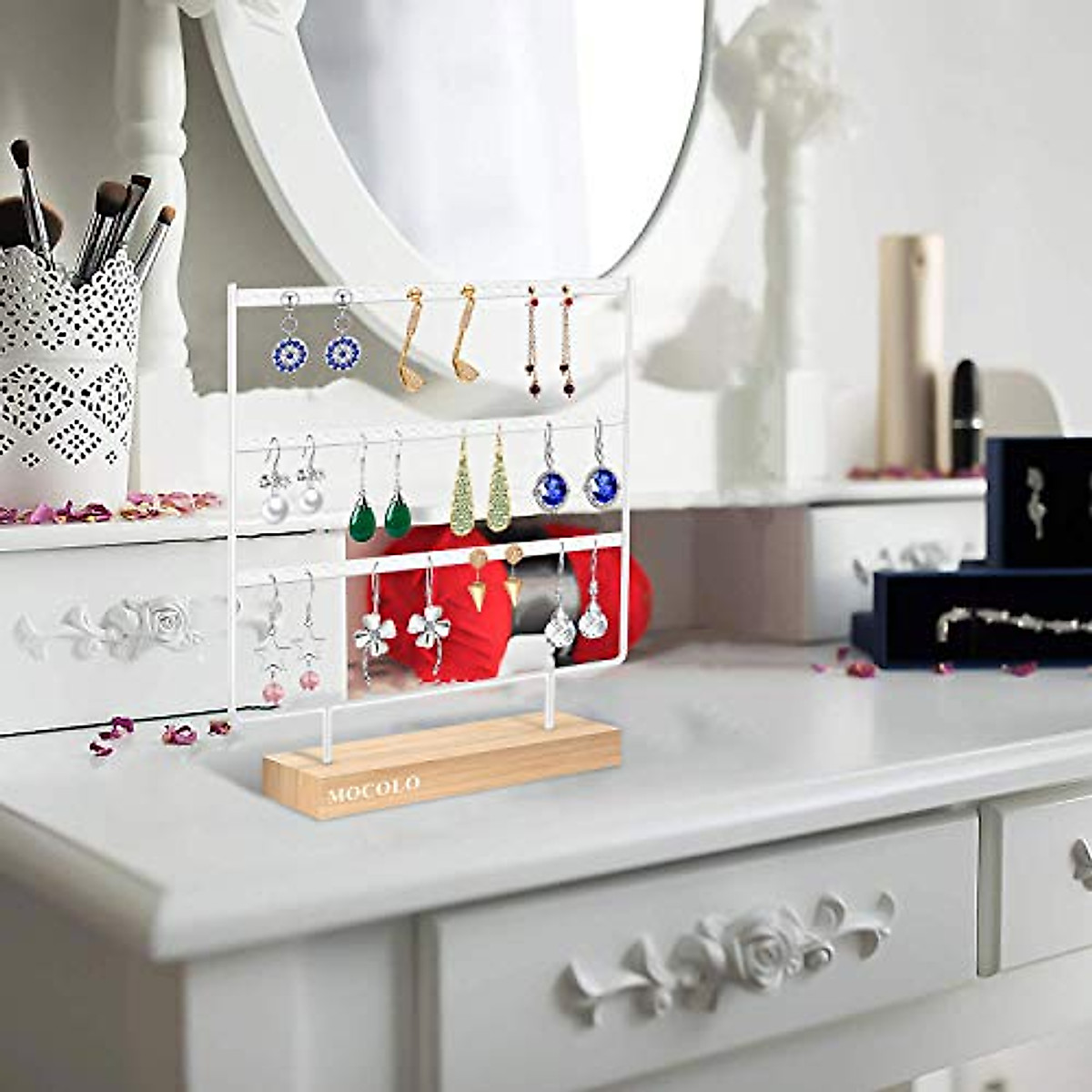 Earring Organizer Stand, Earring Display Stand, Earring Holder for Hanging Earrings