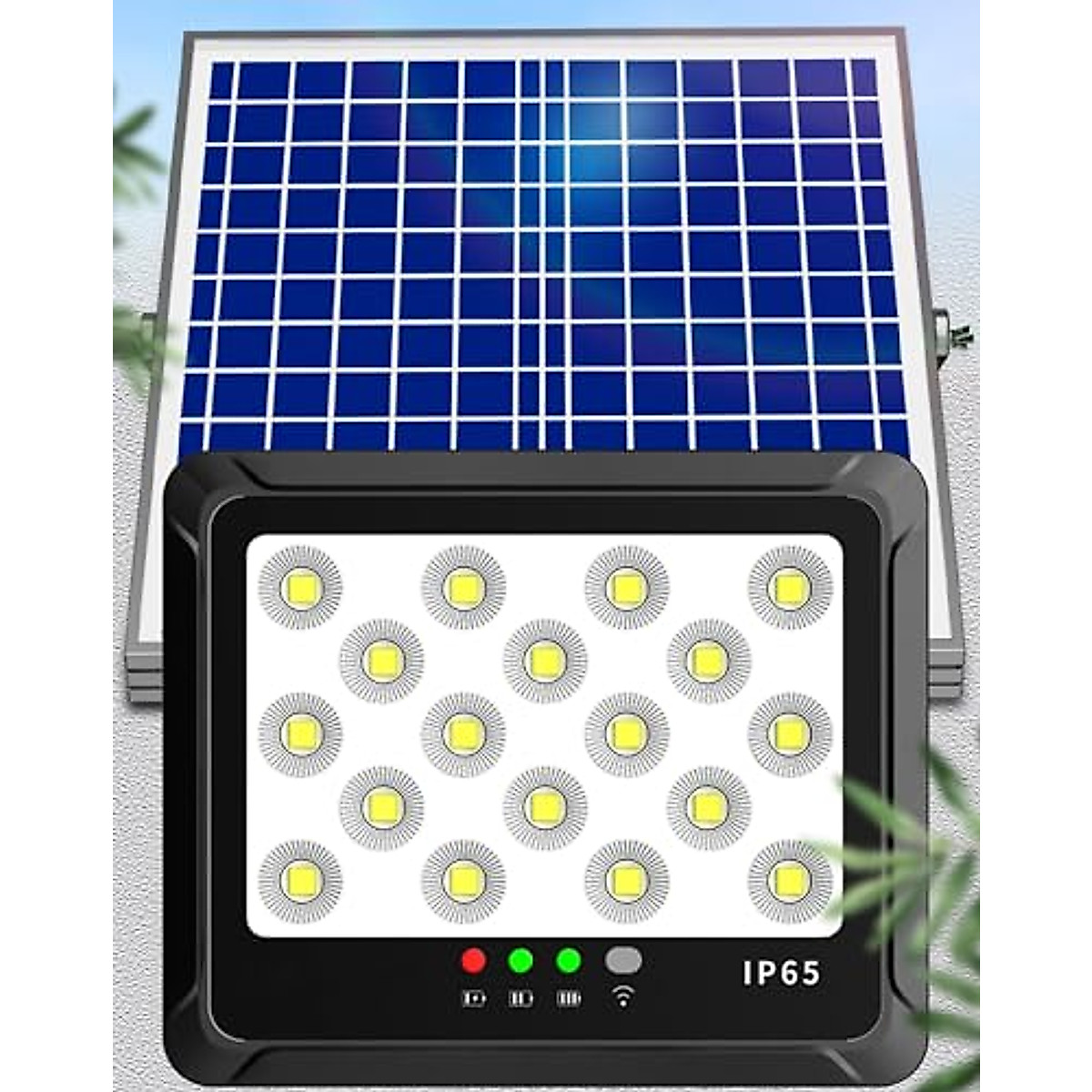 ZXXHNNAIH Solar Street Light IP65 Waterproof Solar Parking Lot Lights,with 19.6ft Cable,Motion Sensor Dusk to Dawn Easy-to-Install for Barn Yard