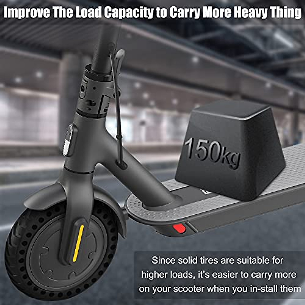 Cooryda Solid Tire for Xiaomi m365 Electric Scooter Mijia Mi m365 pro/gotrax gxl V2/gotrax XR, 8.5 inches Electric Scooter Wheels 8 1/2'' Front or Rear Replacement Honeycomb Solid Tires(2 Piece)