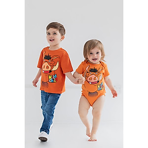 Disney Lion King Simba Pumbaa Nala Infant Baby Boys 4 Pack Graphic T-Shirts Lion King 18 Months