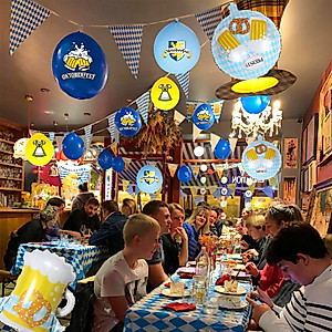 123 pcs Oktoberfest Balloons Arch Garland Oktoberfest Party Decoration Oktoberfest Party Supplies for JOktoberfest Party Favor Oktoberfest Theme Birthday Party Decorations