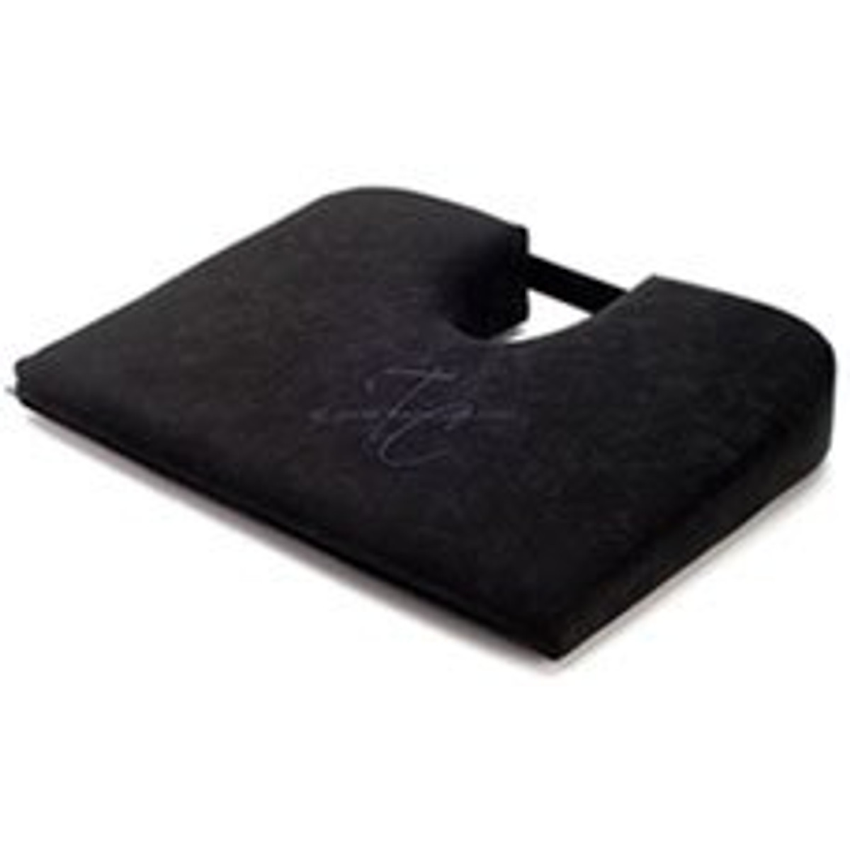TUSH CUSH Home Office Orthopedic Large Computer Ergonomic Seat Cushion Original - Charcoal Velour Fabric