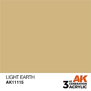 AK Interactive 3rd Gen Acrylic Light Earth 17ml