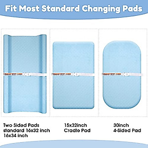 6 Pack Changing Pad Cover Unisex Ultra Soft Minky Dots Fabric Plush Changing Table Covers Breathable Wipeable Changing Table Sheets Suit for Baby Boy and Girl Fit 32'' x 16" Contoured Pad