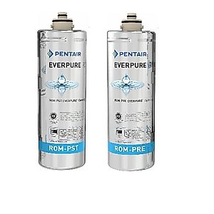 Everpure EV929670 Twin Pre & Post Filter Pack, Rom-PFK, Rom IV 3 Stage RO System