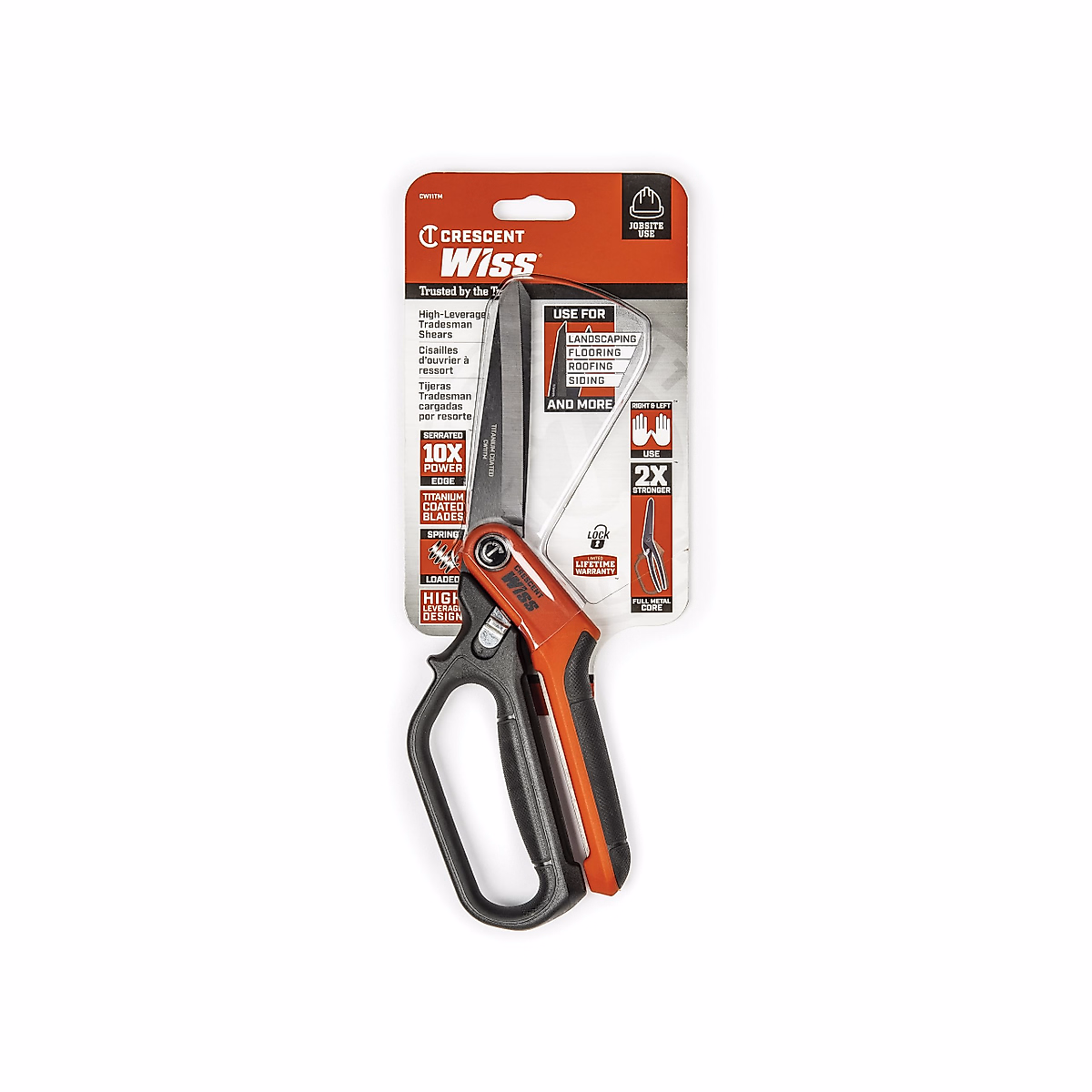 Wiss - Pro Shear, HD, SNG Ring, Tradesman, Titanium (CW11TM), multi, one size
