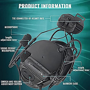 【Z-TAC Official Store】ZTactical zComta III TacticalHeadset (Z051-FG) + Rotatable Adapter for Fast (Z147)+ U94 zPTT Kenwoo Push-To-Talk（Z113KEN）NoiseCanceling Sound Collection G:1 Non-Mil OD