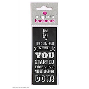 Brainbox Candy Funny Humorous 'Fell Asleep' Novelty Magnetic Bookmark