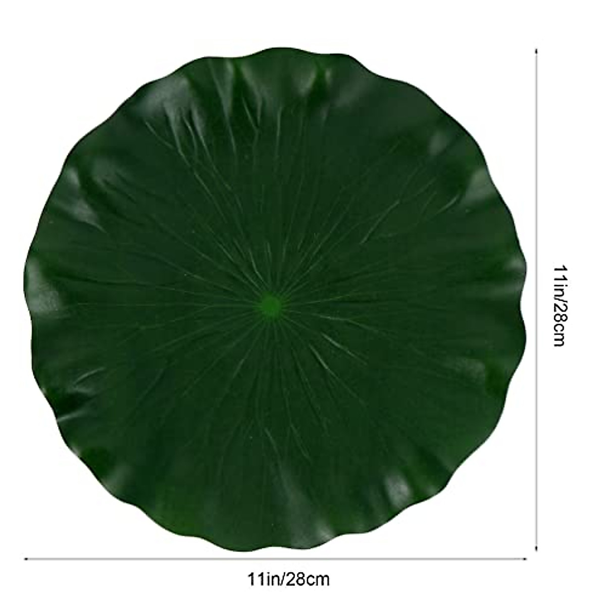 Hemoton Pond Plants Lilly Pads Resin Water Plant 3Pcs Artificial Floating Foam Leaves, Artificial Foliage Pond Decor (11inch/ 28cm) Floating Aquarium Plants Flower Plants Decor