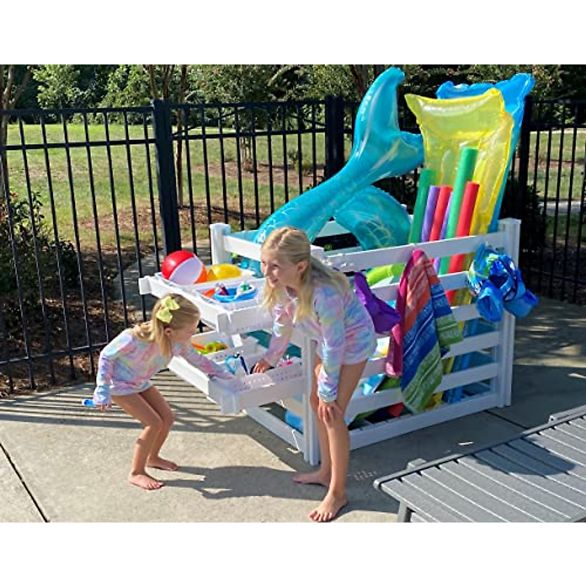 Zippity Outdoor Products ZP19061 36" W x 64" L x 38" H Zippity Poolside Deckbox Storage Organizer